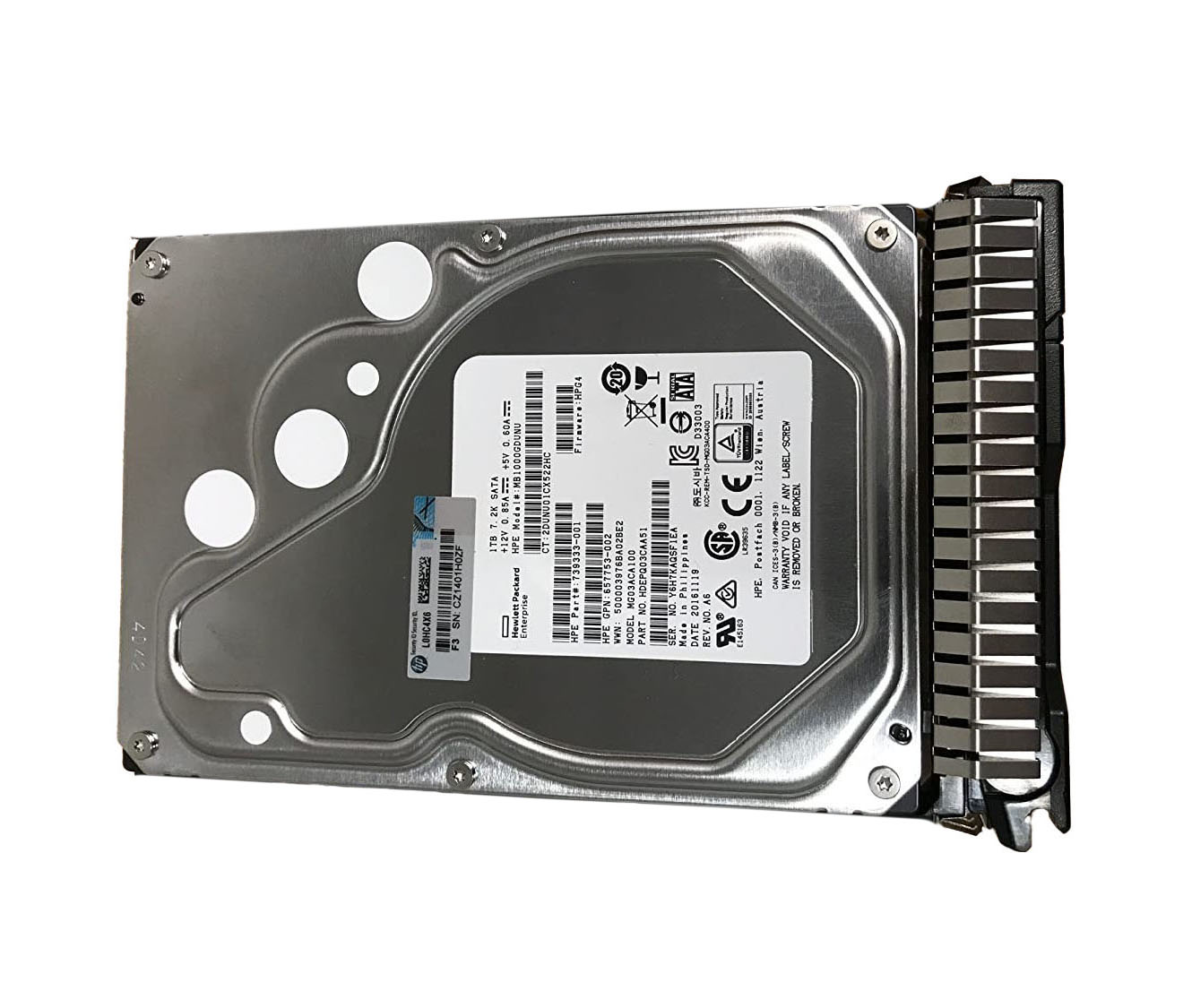 MB1000GDUNU - HP 1TB 7200RPM SATA 6Gb/s LFF Hot-Pluggable 3.5-inch ...